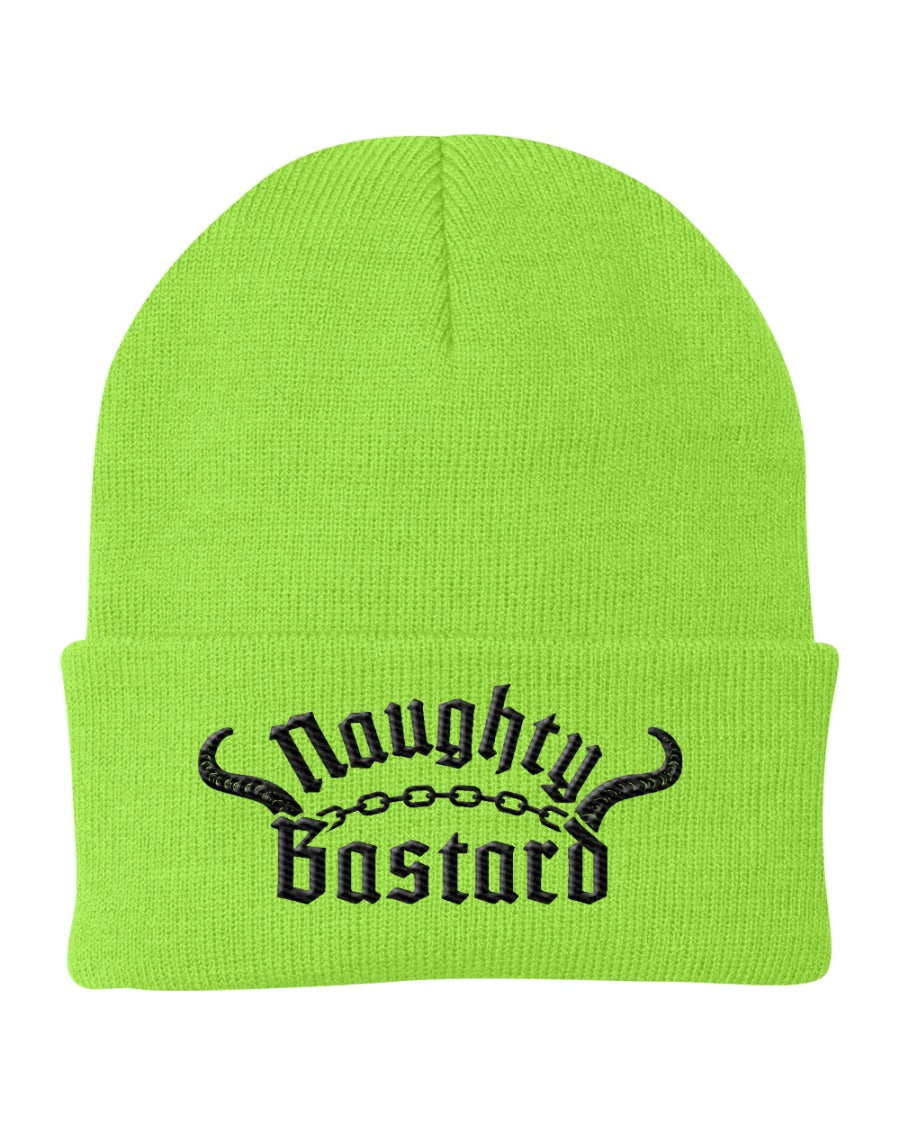 Naughty Bastard Embroidered Knit Cap – La Völva Creations